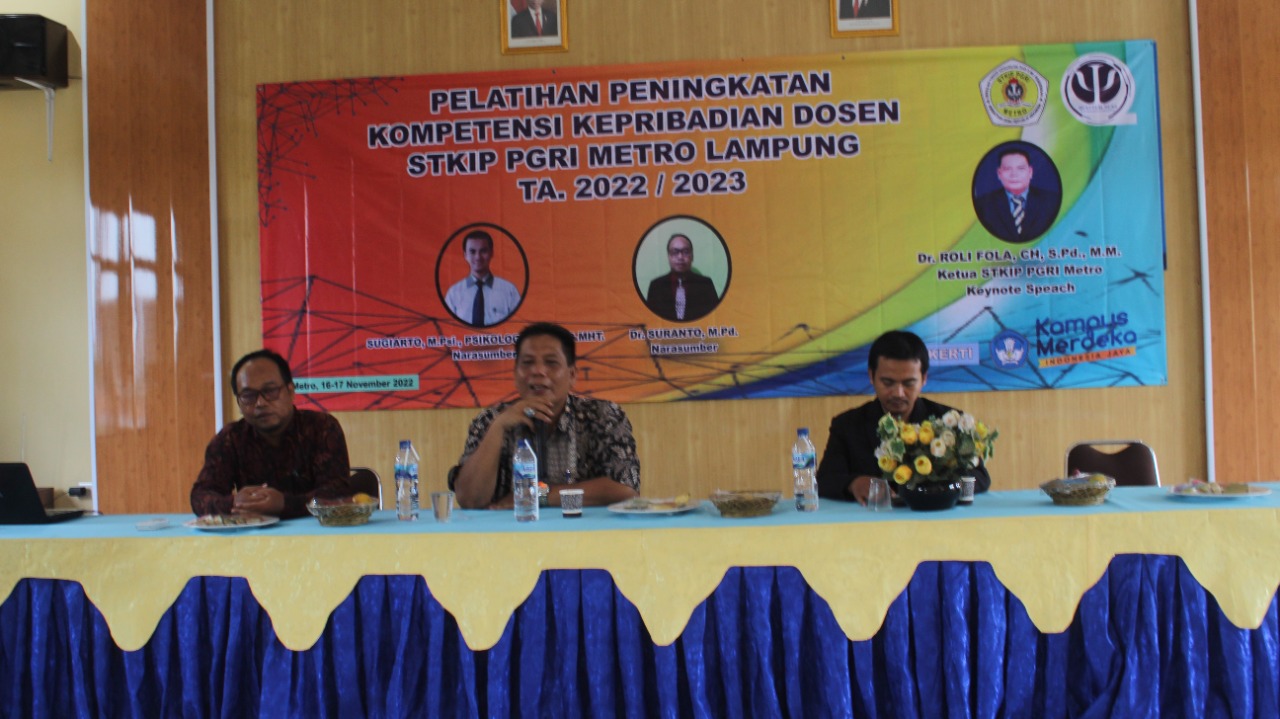 Pelatihan Kompetensi Kepribadian Dosen STKIP PGRI Metro – STKIP PGRI ...